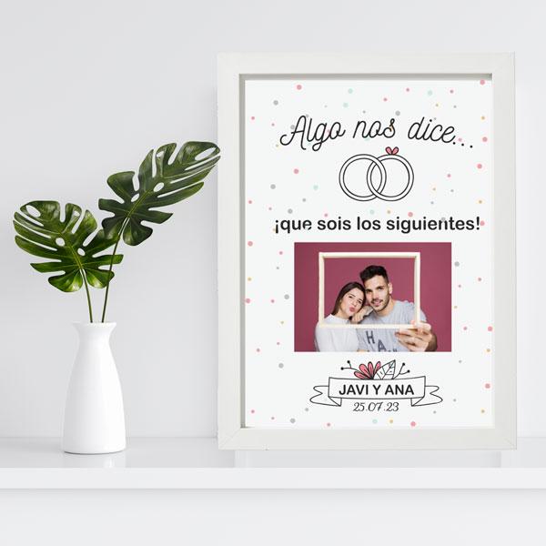 Lámina personalizada Sois los siguientes con foto – Al natural complementos